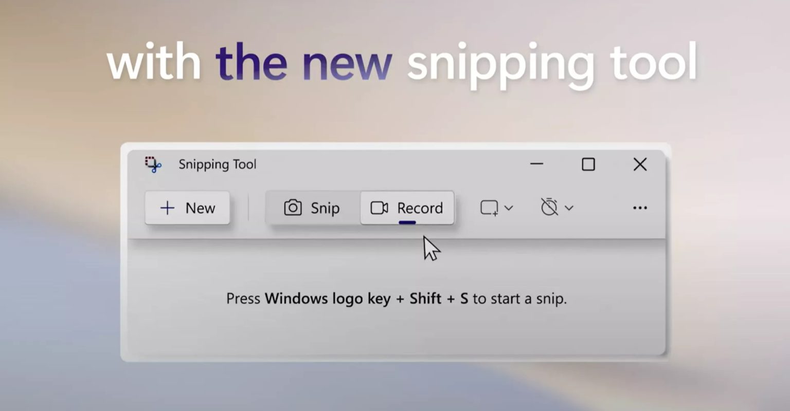 Snipping tool to soon get GIF recording in Windows 11 - Dealslah